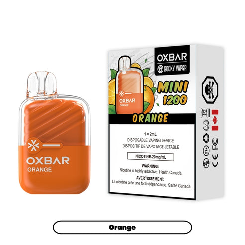 Oxbar Mini 1200 - Orange – Infinite Vapes Canada